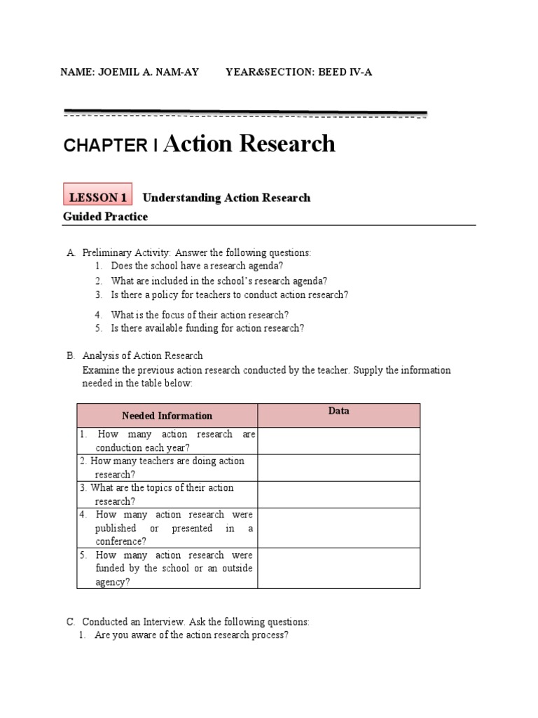 Lesson 1-2 FS2 | PDF | Action Research | Teachers