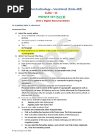 UNIT 3 - DIGITAL DOCUMENTATION Class 9th NCRT | PDF | Word Processor | Menu