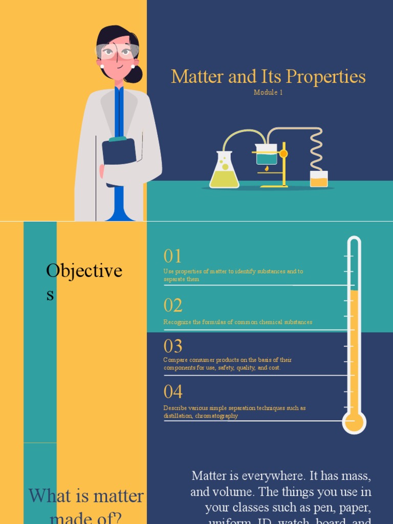 Module 1 Matter and Its Properties | PDF | Mixture | Chemical Substances