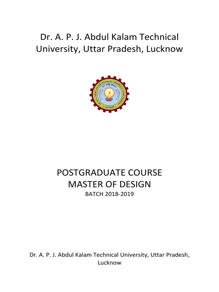 Mdes Syllabus 2018-2019 | Download Free PDF | Sustainability | Design