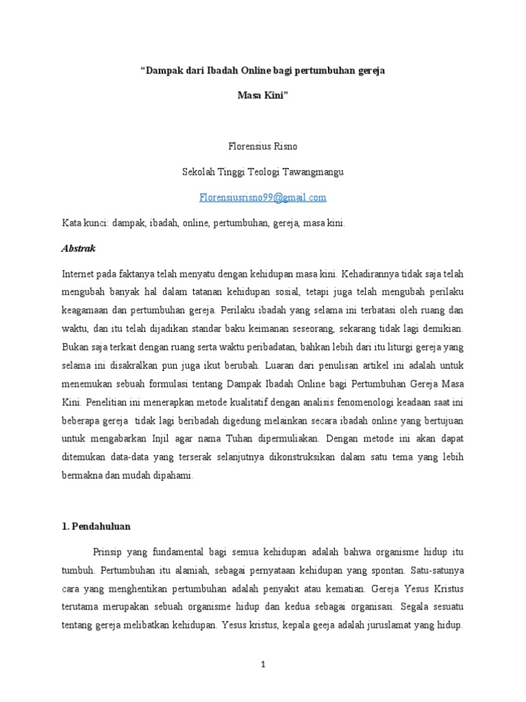 Risno Strategi Misi | PDF | Agama & Spiritualitas