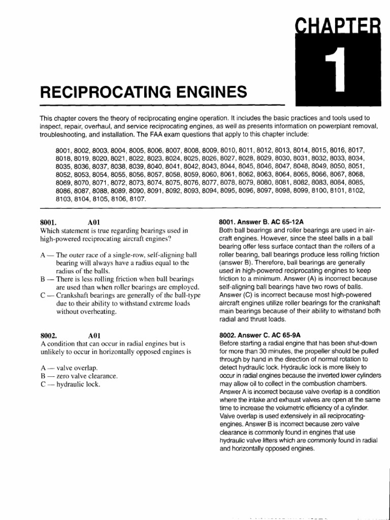 Reciprocating Engine Operation Insights | PDF | Internal Combustion ...