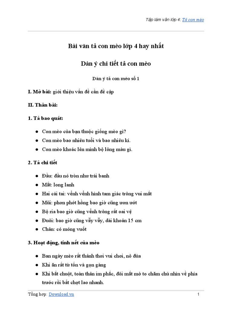 Ta Con Meo Ma em Yeu Thich | PDF