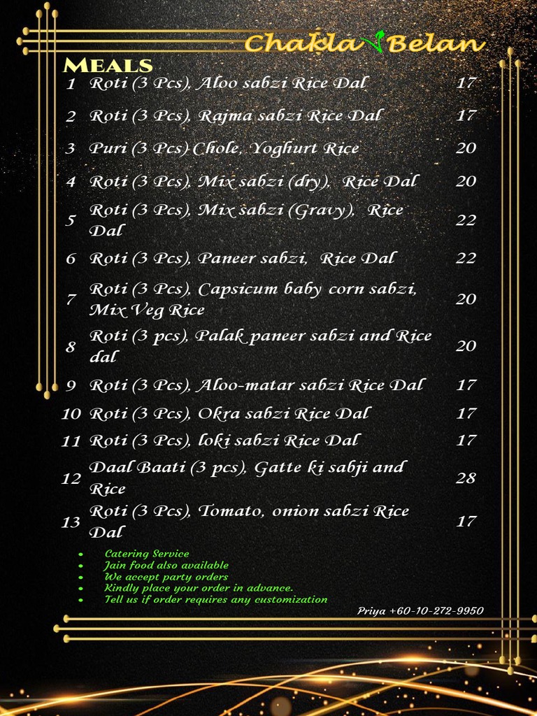 Draft Menu | PDF | Curry | Soup