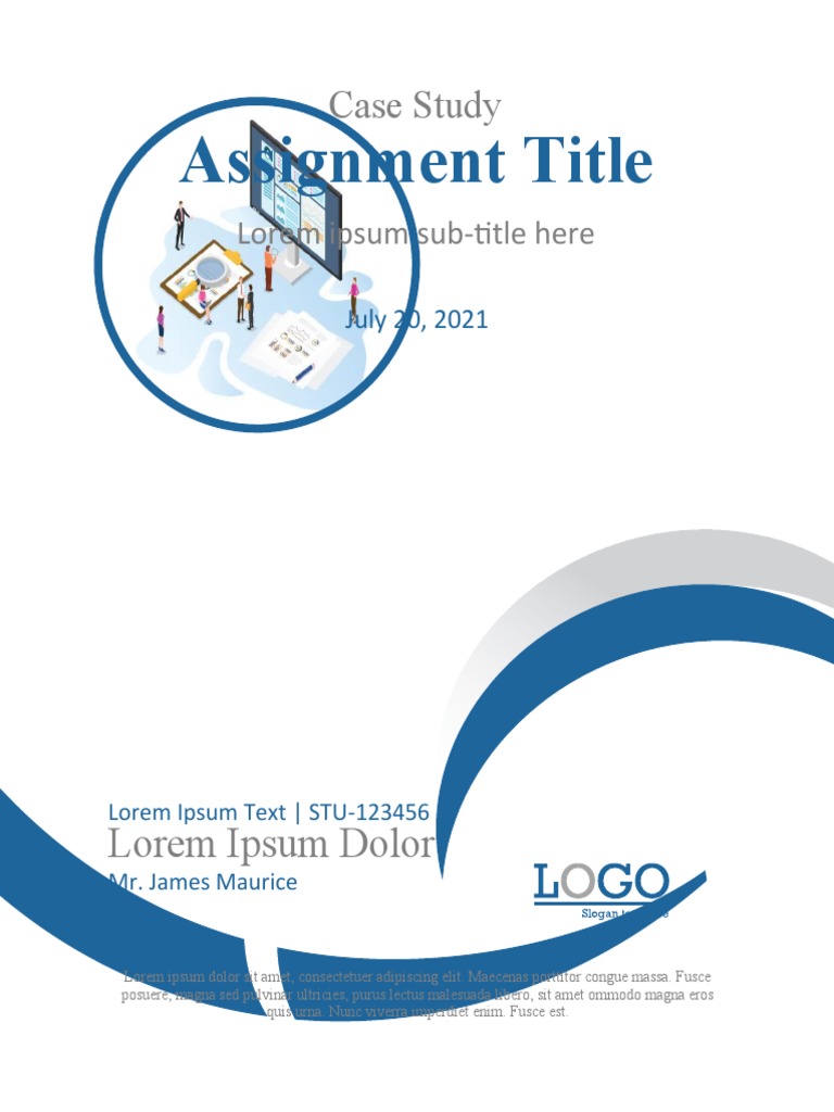 Case Study Assignment Cover Page Template | PDF