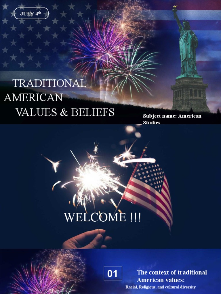 Traditional American Values | PDF | Multiculturalism | The United States