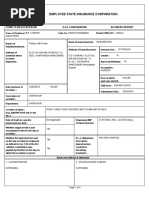 ESIC Medical Benefit Application Forms | PDF