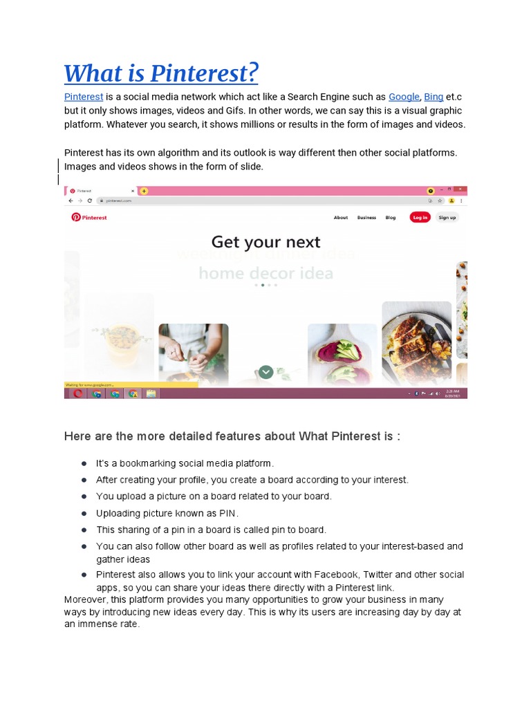 What Is Pinterest | PDF | Career & Growth | Social Science