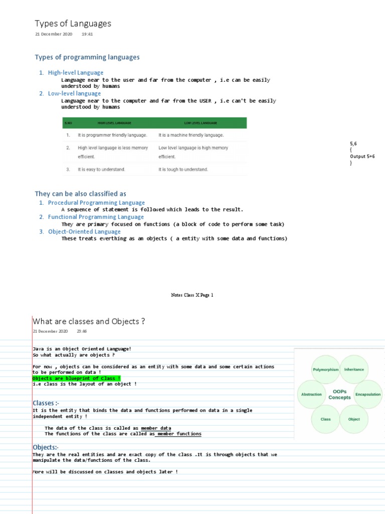 Computer Notes Class 9th Icse Pdf Object Computer Science Class Computer Programming 1315