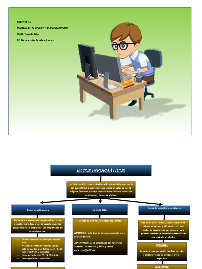 Mapa Conceptual Datos Informaticos | PDF | Tipo de datos | Lenguaje de ...