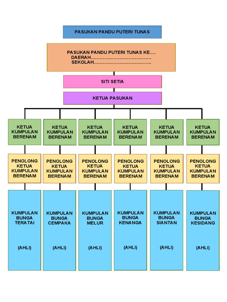 Carta Organisasi Pandu Puteri | PDF