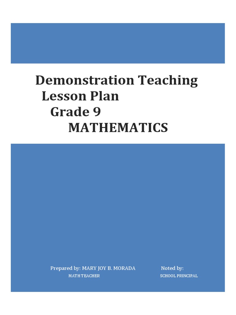 The Six Trigonometric Ratios Lesson Plan | PDF | Trigonometric ...