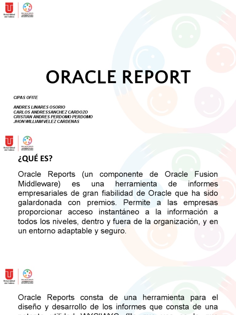 Oracle Report | PDF | Oracle Corporation | Java (lenguaje de programación)