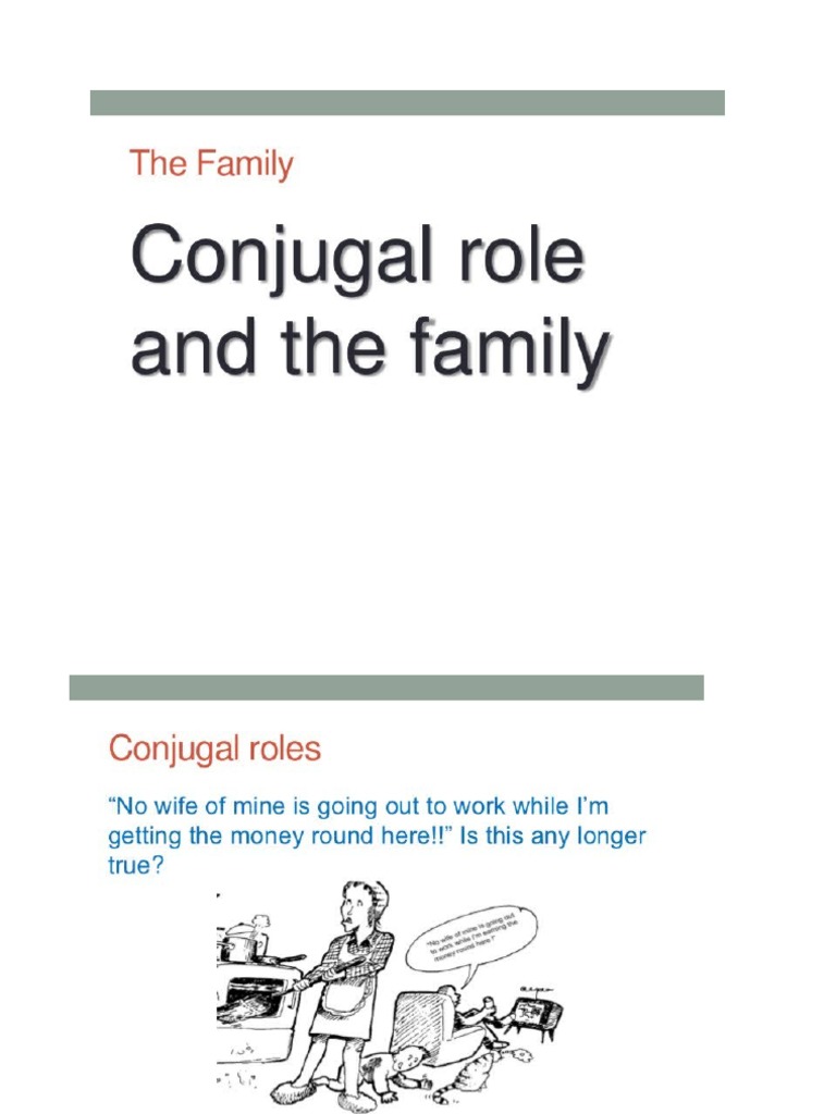 Conjugal Roles and Labor Division | PDF | Career & Growth | Social Science