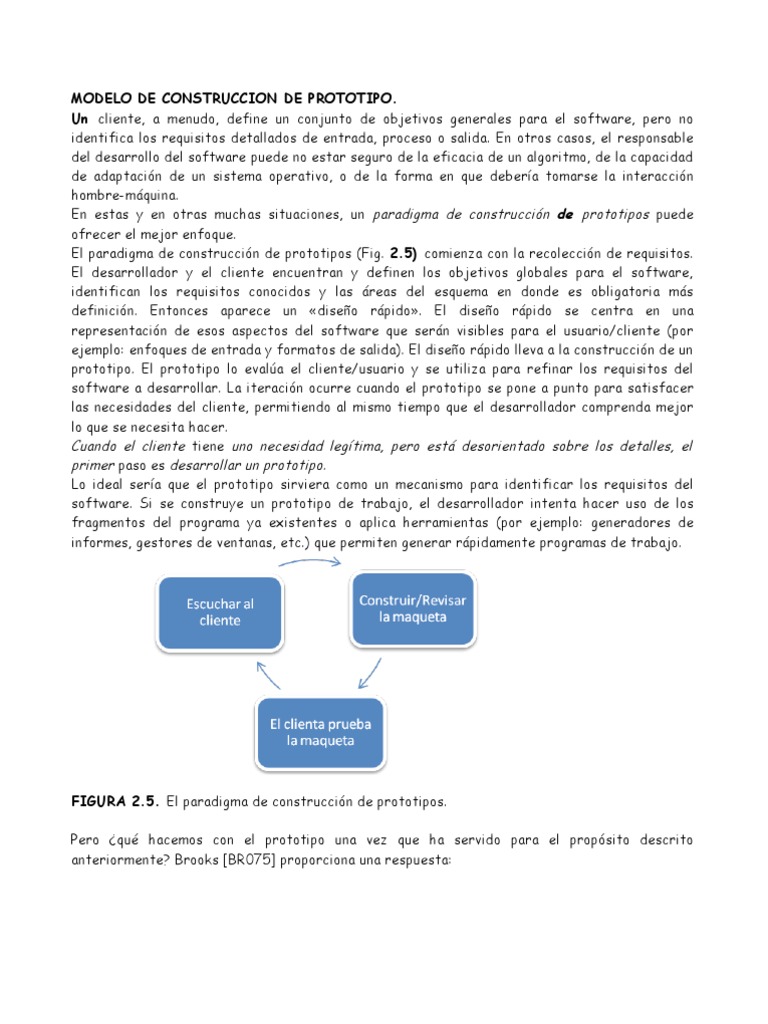 Modelo de Construccion de Prototipo | PDF | Ingeniería de software ...