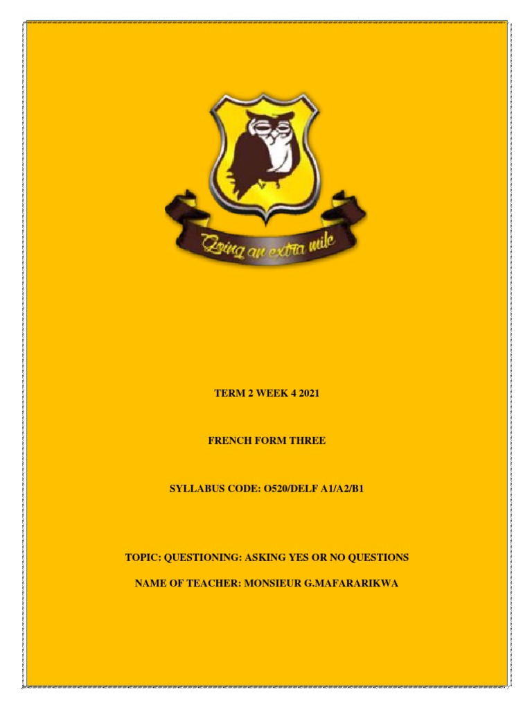 Poser Des Questions Niveau 3 | PDF | Question | Verb