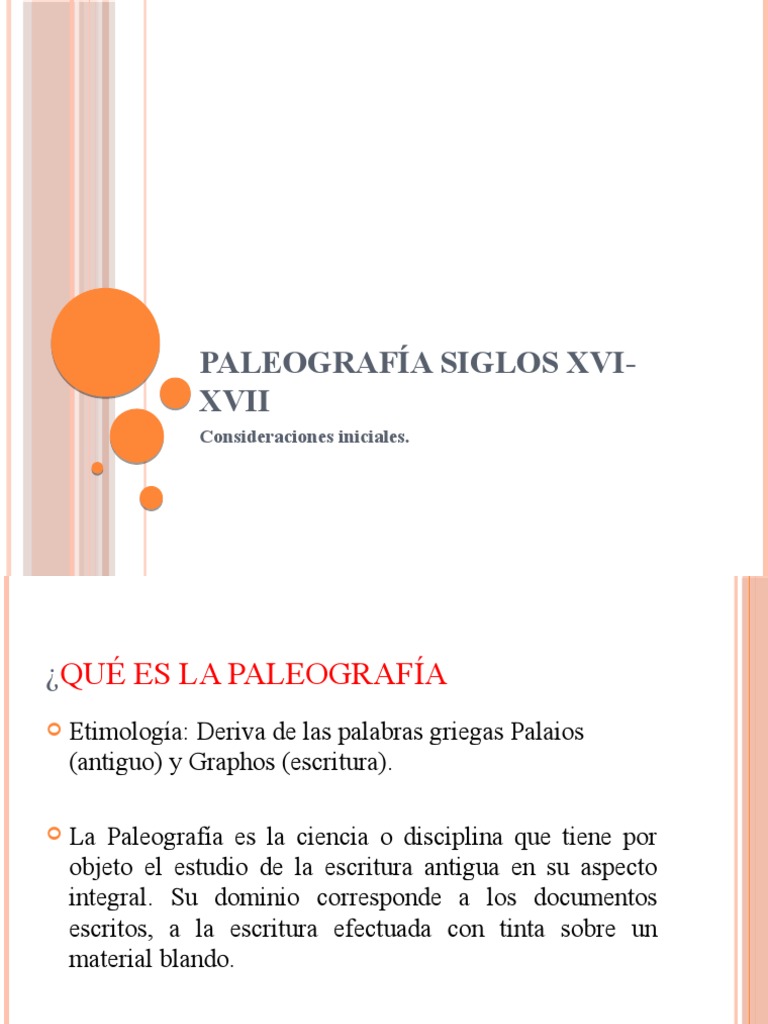Sesión 1 Introducción A La Paleografía | PDF | Paleografía | Escritura