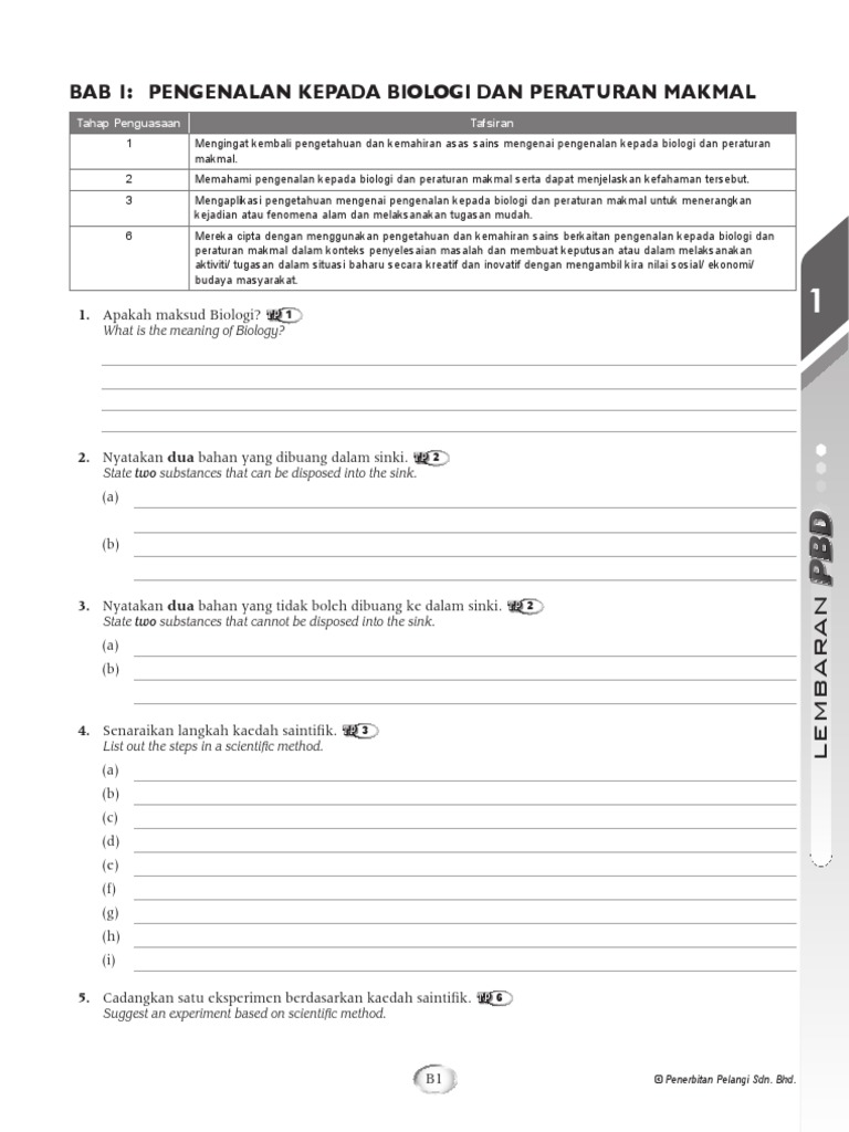 Modul f4 Bio Soalan | PDF