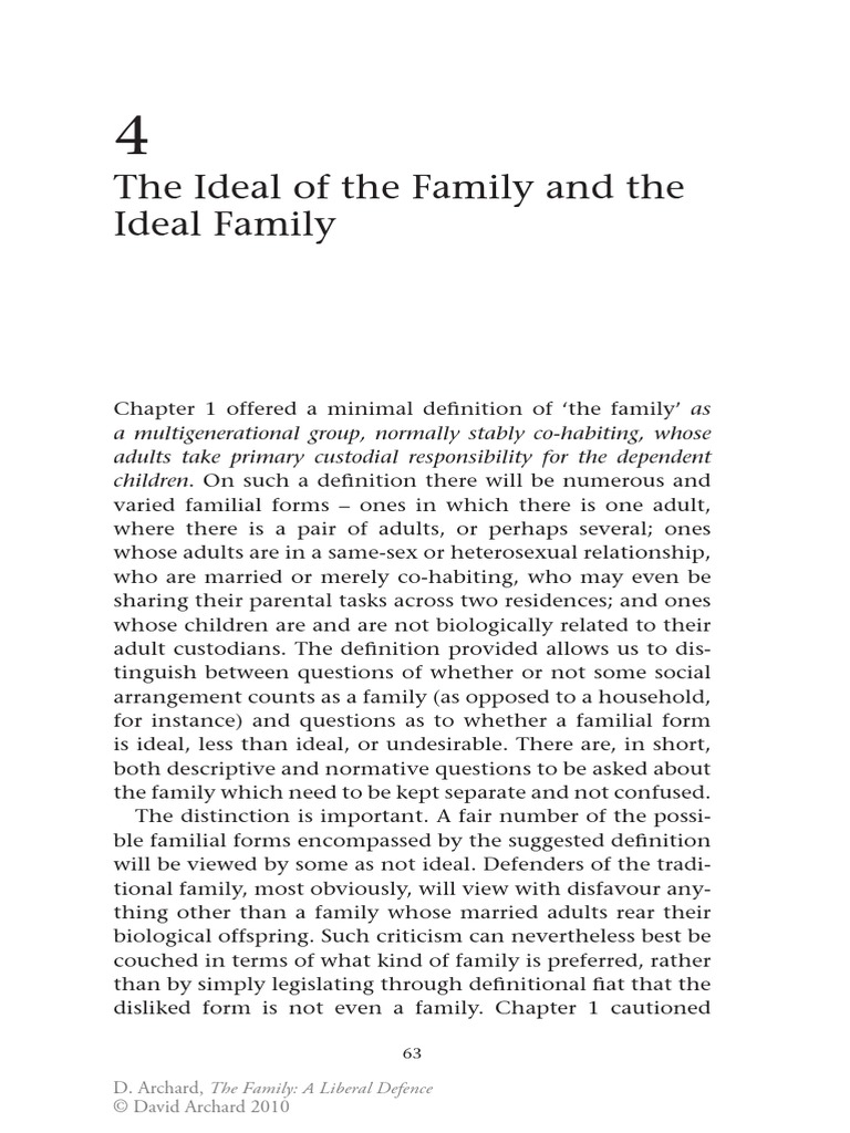 The Ideal of The Family and The Ideal Family | PDF | Social ...