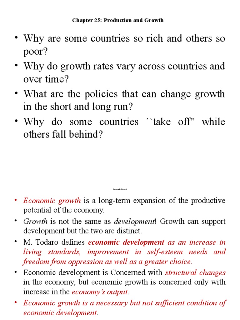Chapter 25 - Production and Growth | PDF | Economic Growth | Production ...