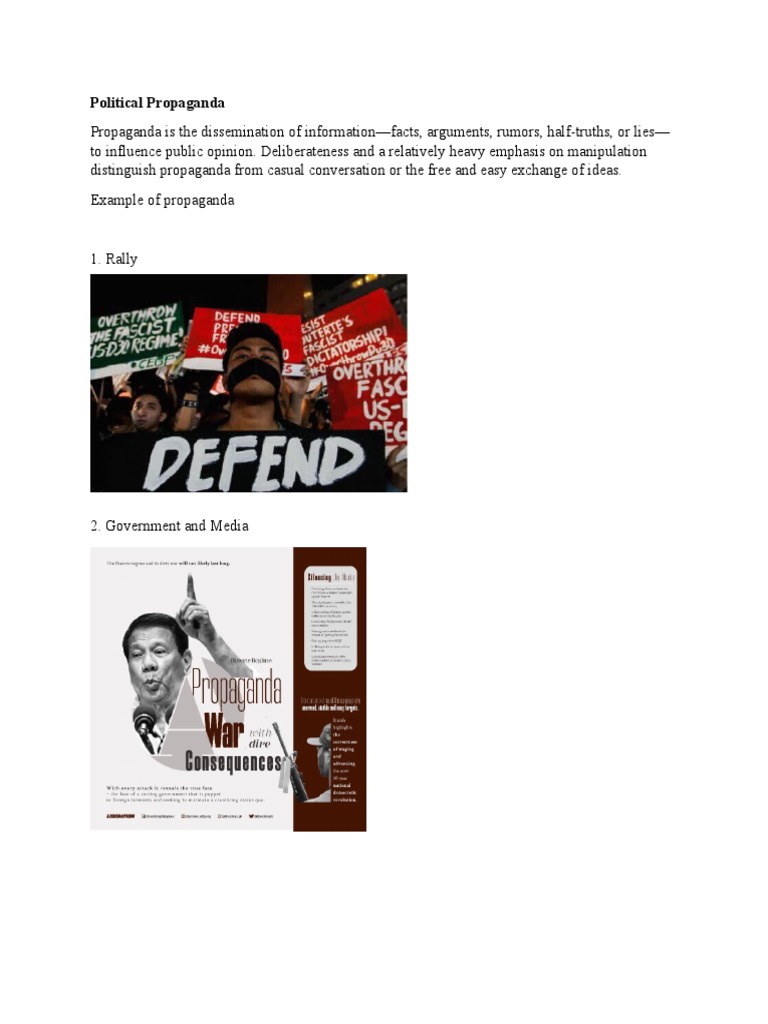 Political Propaganda | PDF