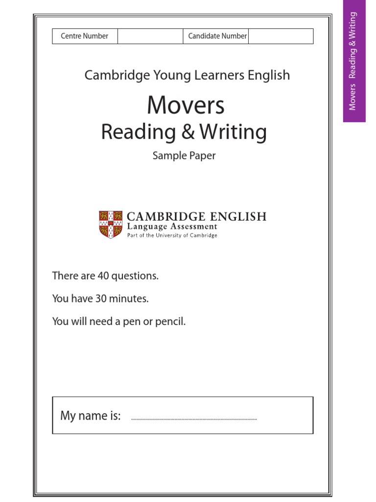 Reading & Writing: Movers | PDF | Zoo | Zoology