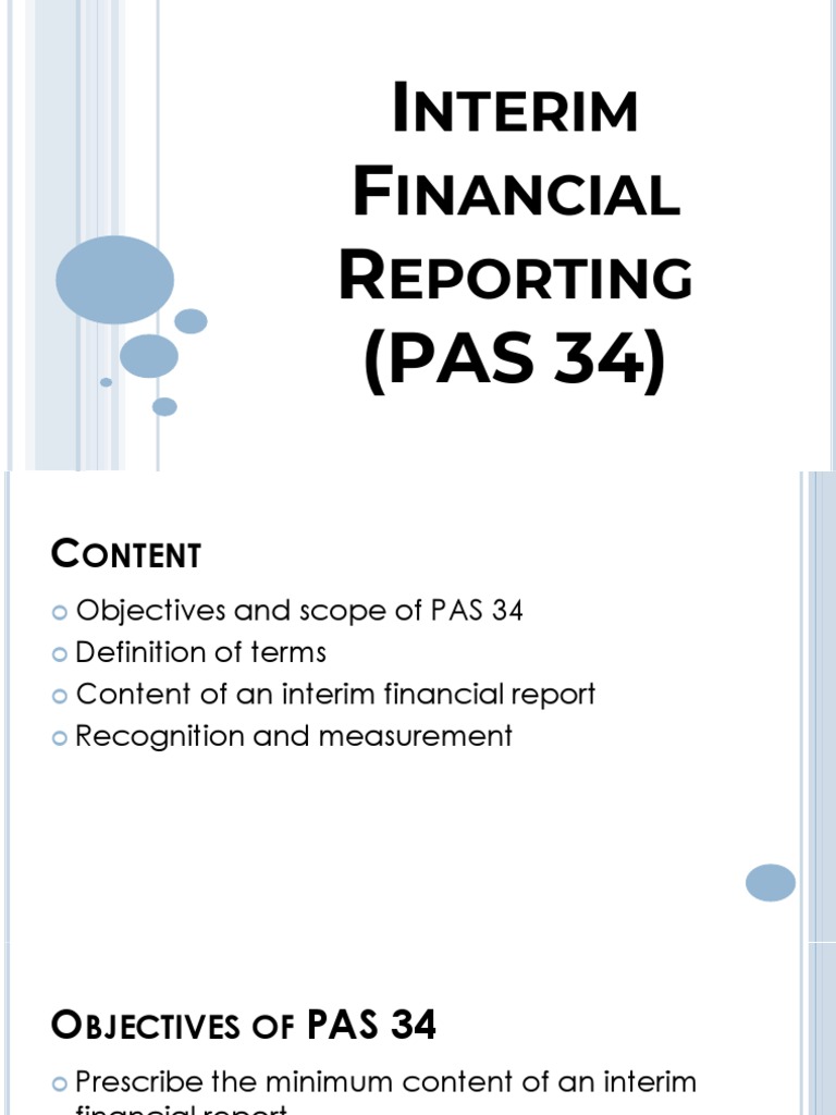 Topic 2 Interim Financial Reporting | PDF | Depreciation | Financial ...