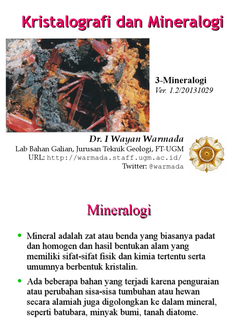 Panduan Lengkap Mineralogi dan Kristalografi | PDF
