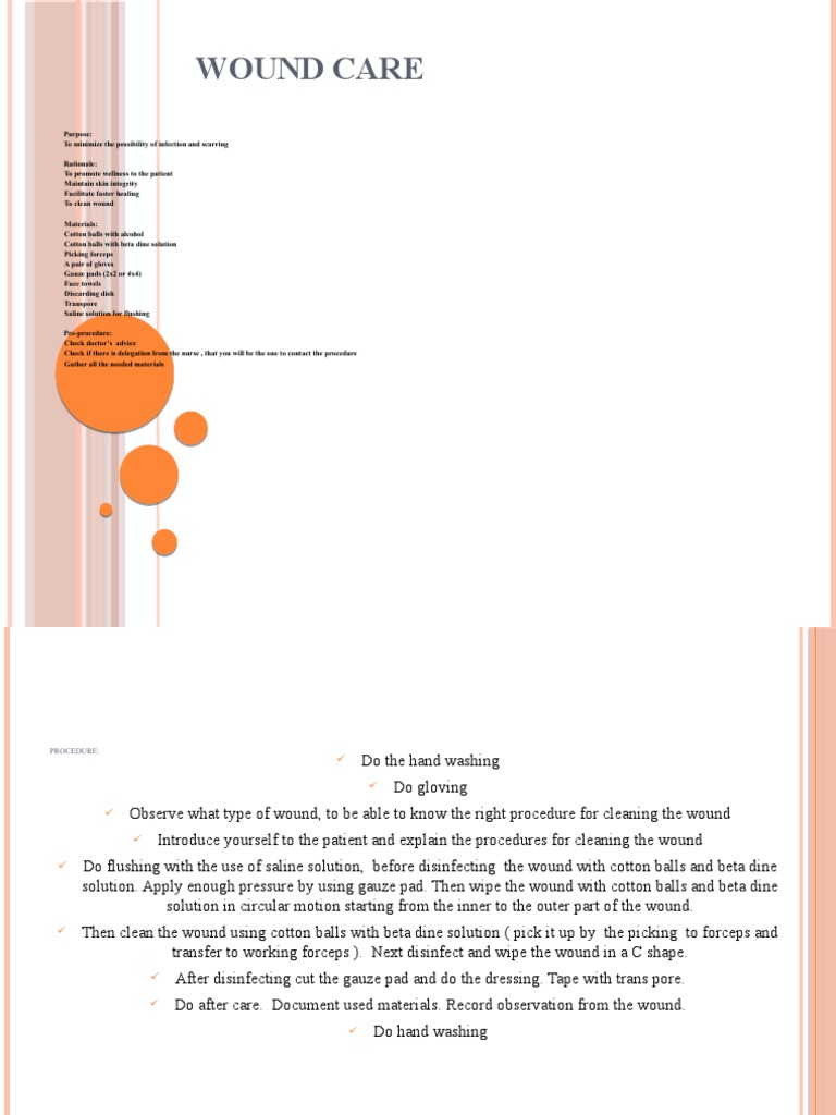 Wound Care | PDF | Wound | Clinical Medicine