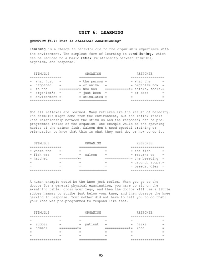 Understanding Classical Conditioning | PDF | Classical Conditioning ...
