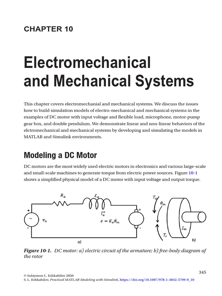 03-Electromechanical and Mechanical Systems - Practical MATLAB Modeling With Simulink | PDF ...