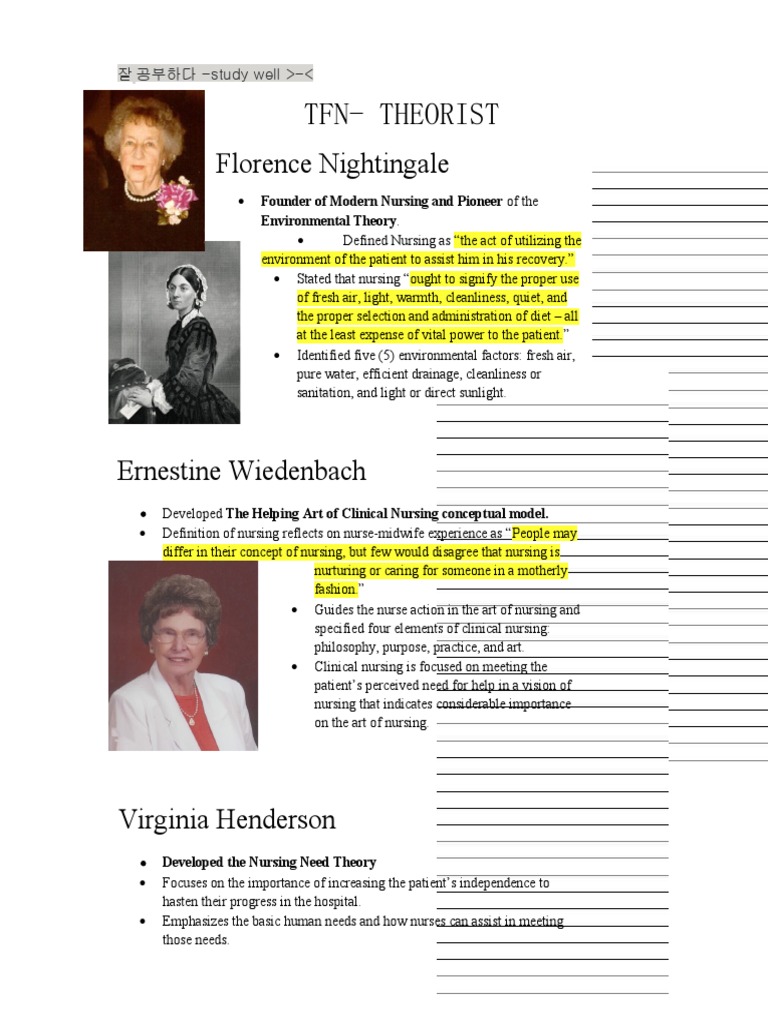 TFN Theorist Notes | PDF | Nursing | System