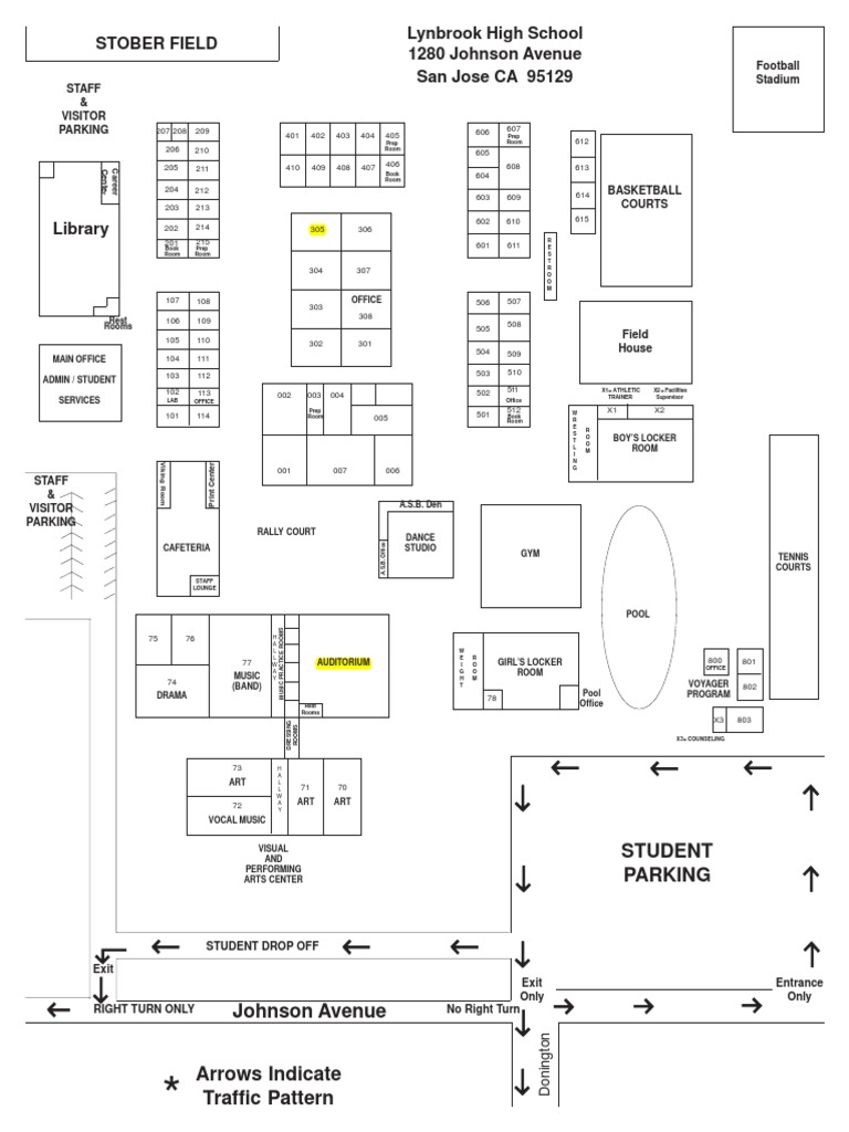 Lynbrook High School 1280 Johnson Avenue San Jose CA 95129 Stober Field ...