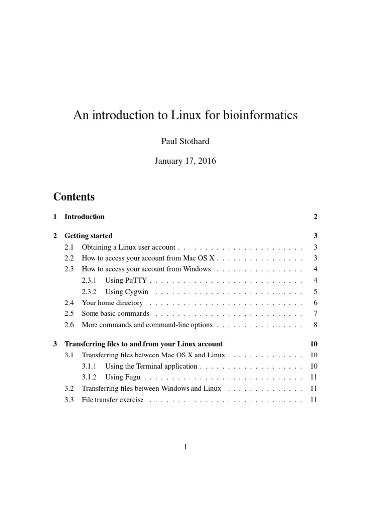 Linux For Bioinformatics | PDF | Computer File | Zip (File Format)