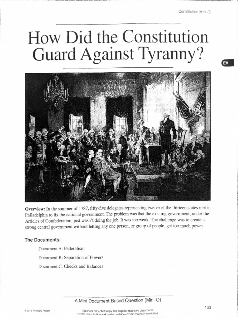 Constitution DBQ | PDF
