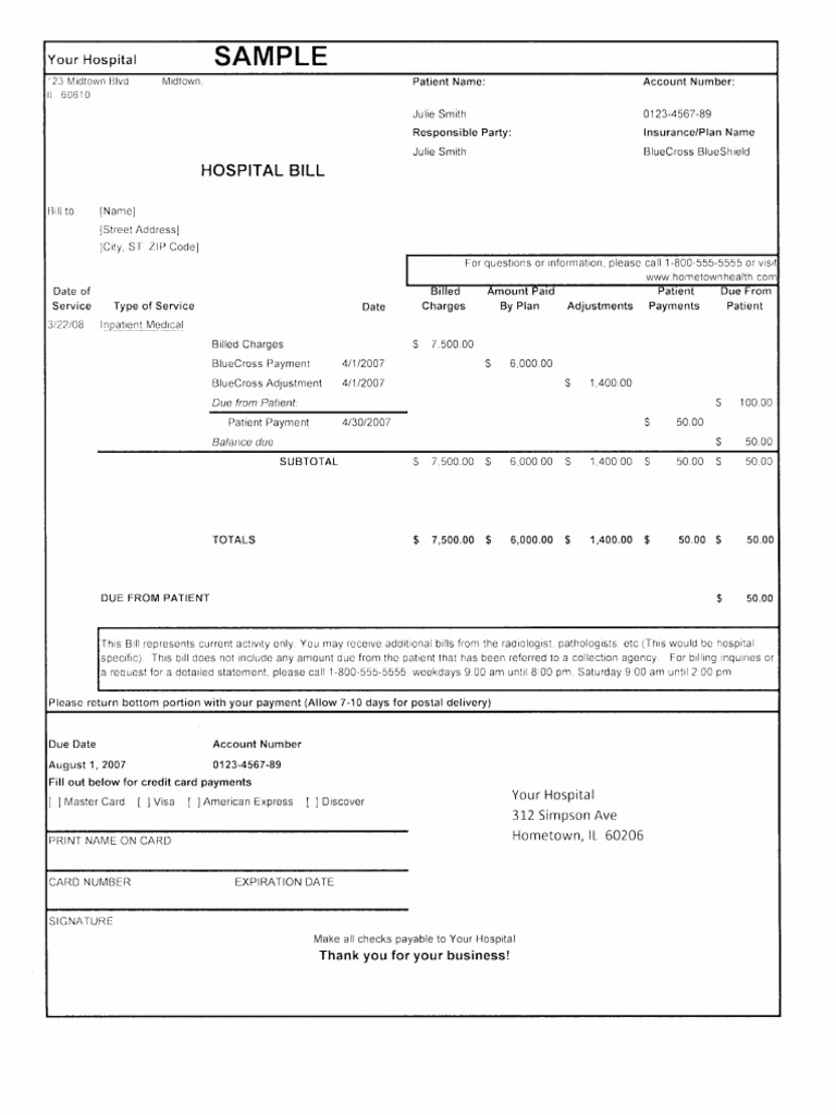 Hospital Bill | PDF