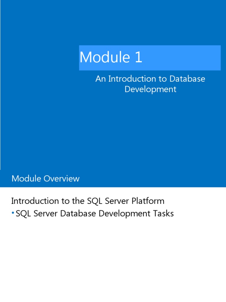 An Introduction To Database Development | PDF