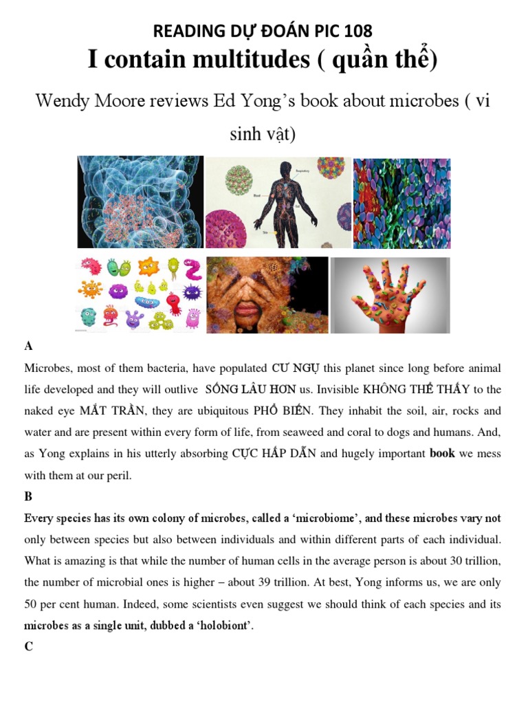 108 TEACHING I Contain Multitudes | PDF | Microorganism | Bacteria