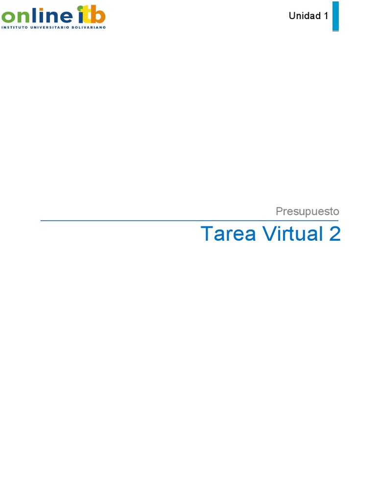 Tarea Virtual 2 - I | PDF