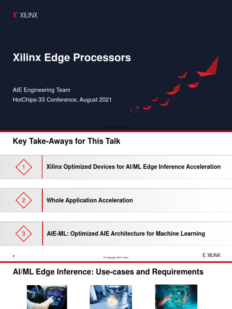 Xilinx Edge Processors: Aie Engineering Team Hotchips-33 Conference ...