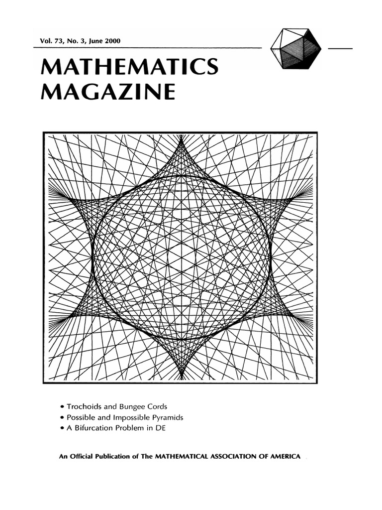 Mathematics Magazine Vol. 73, No. 3, June 2000 | PDF | Trigonometric ...