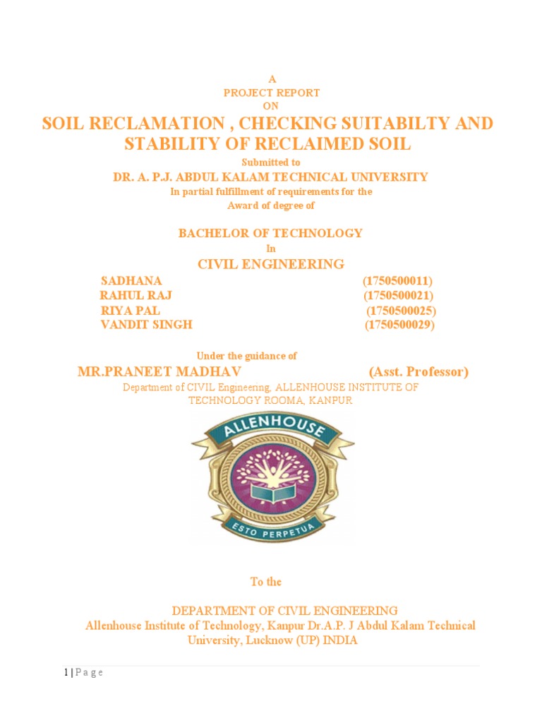 A PROJECT REPORT First Page in Black Paper With Golden | PDF