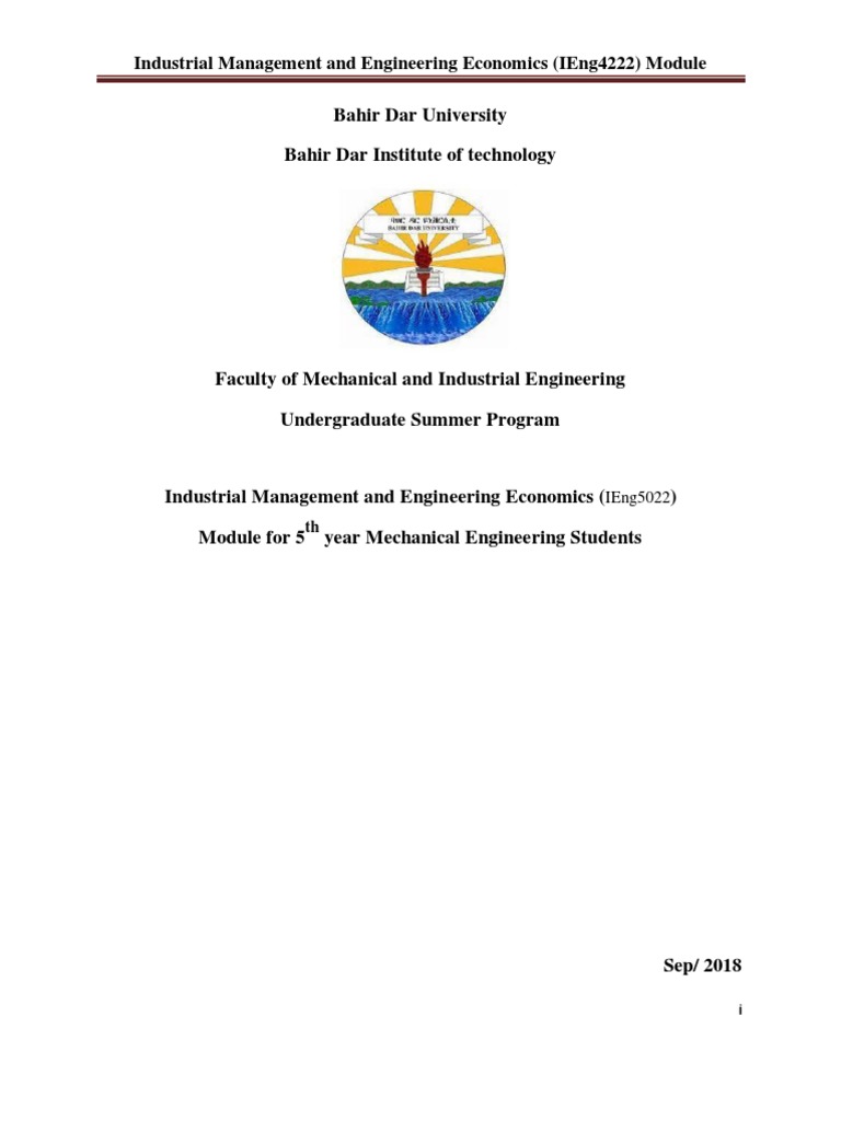 All in One Teaching Material Industrial Management and Engineering ...