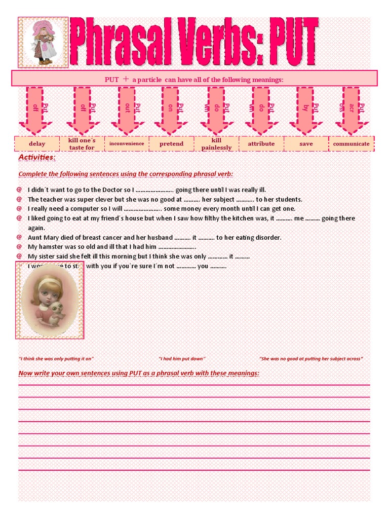 Phrasal Verb - Put | PDF | Human Communication | Semantic Units