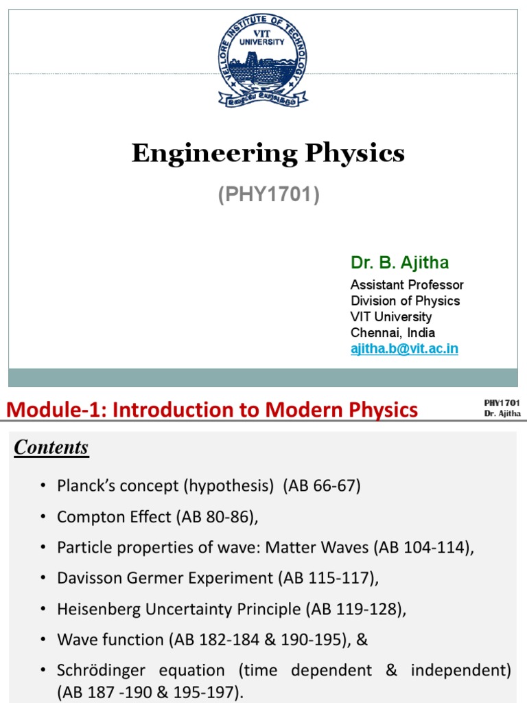 Modern Physics Concepts and Problems | PDF | Electron | Electronvolt