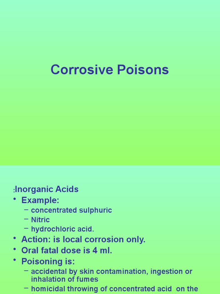 Corrosive Poisons | PDF | Snake | Venom