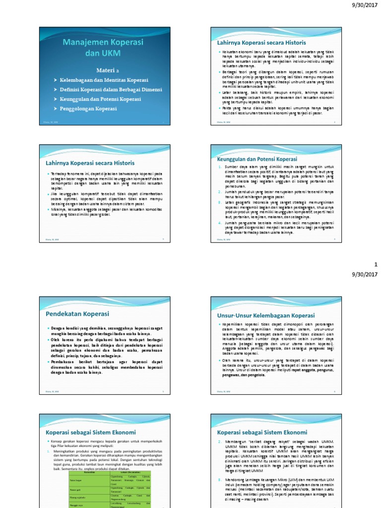 2 - Kelembagaan Dan Identitas Koperasi | PDF | Pengelolaan Keuangan & Uang