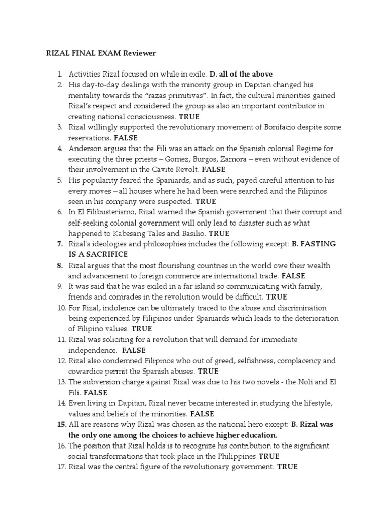 Finals Answer Key | PDF | Philippines