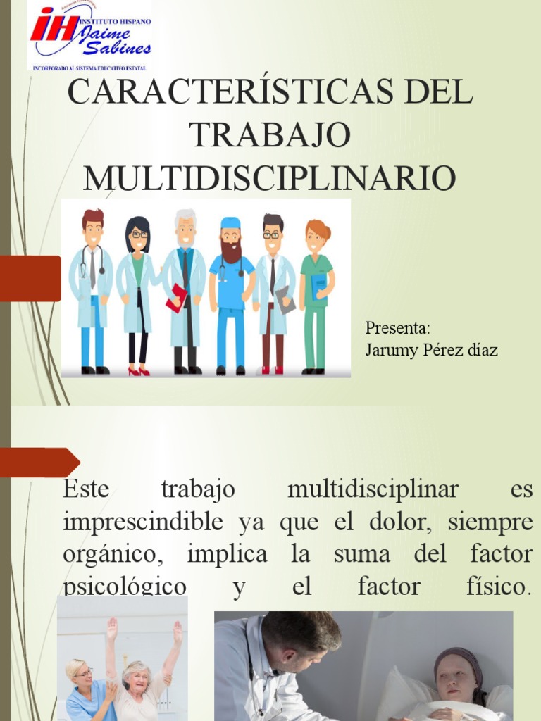 Caracteristicas de Trabajo Multidisciplinario | PDF