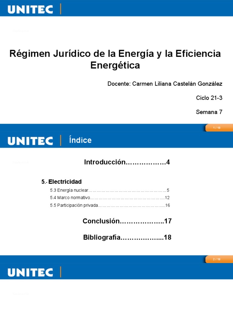 Reg. Jco. de La Energia y La Eficiencia Sem 7 T 5 (21-3) | PDF | La ...